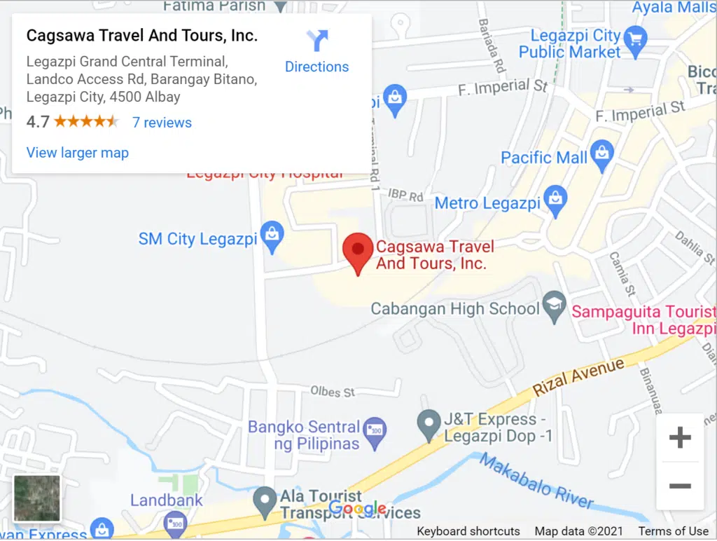 CAGSAWA Bus Schedules | Bus to Legazpi | Tabaco, Albay | Terminal & Fares