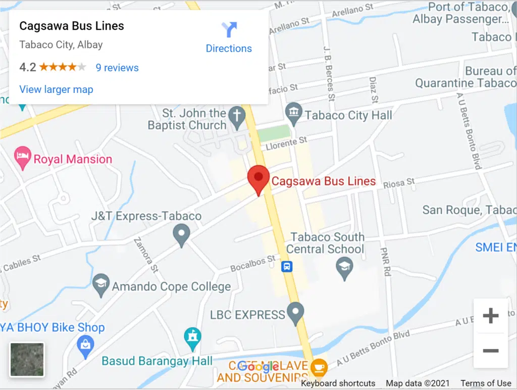 CAGSAWA Bus Schedules | Bus to Legazpi | Tabaco, Albay | Terminal & Fares