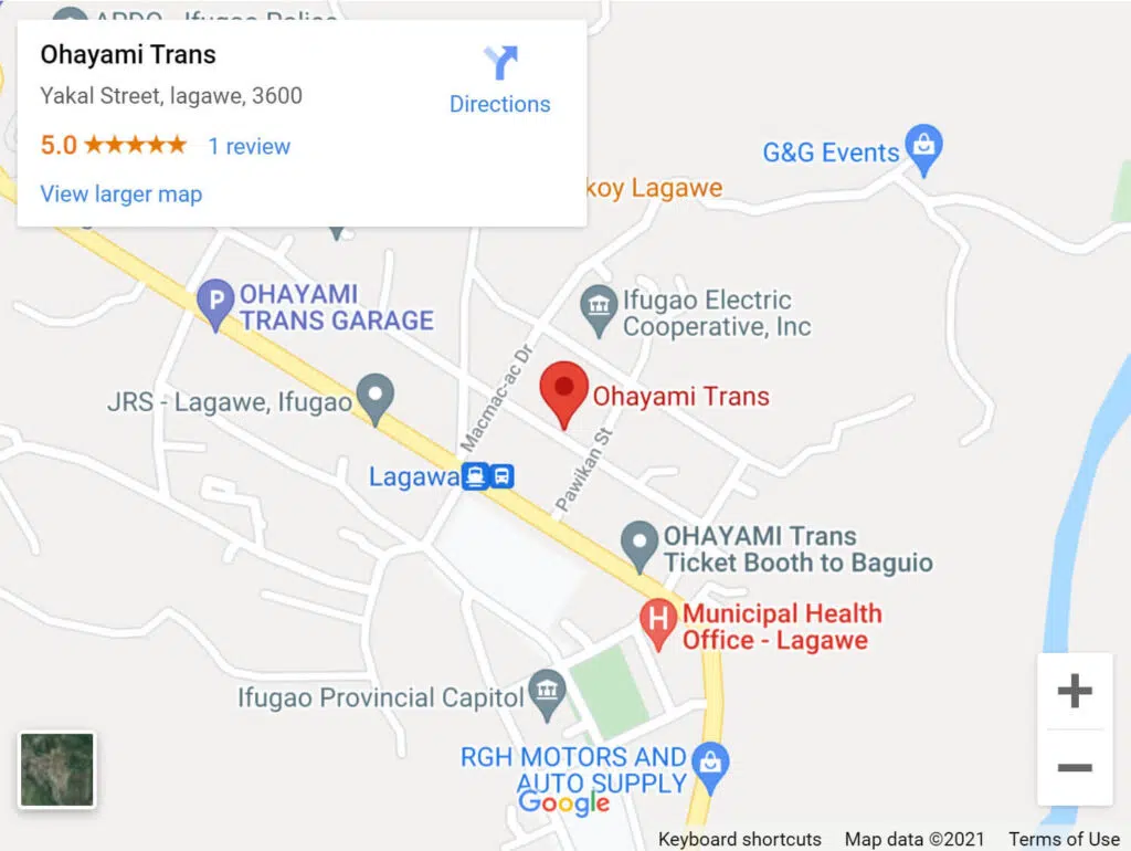 Ohayami Trans - Bus to Sagada | Banaue, Bontoc | Schedules & Fares ...