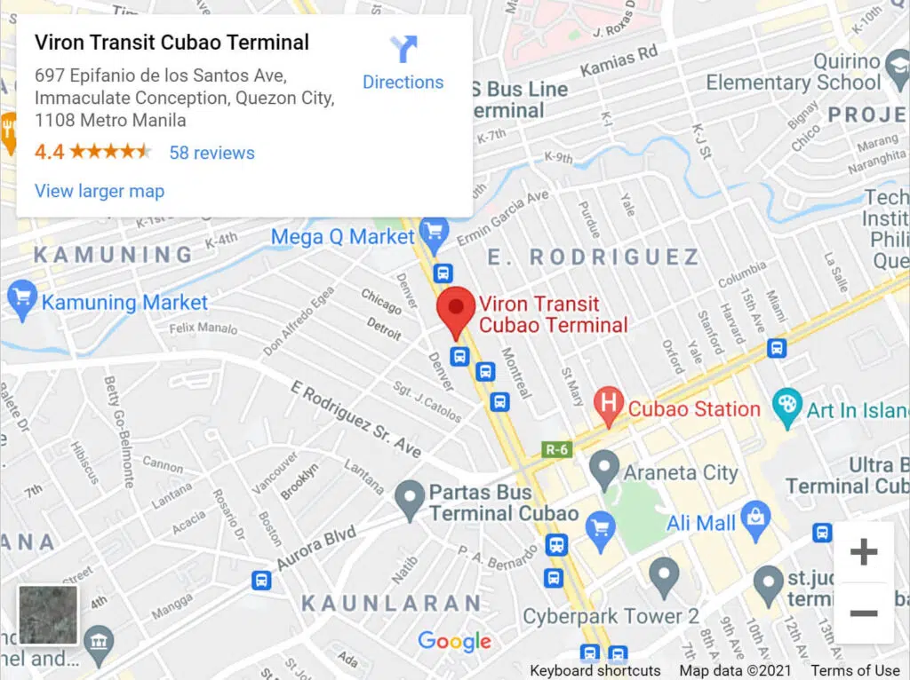 VIRON BUS - PHBus Tickets Ferry Online Booking