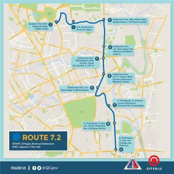 Quezon City Bus Service | Ortigas Avenue Ext to City Hall - PHBus ...