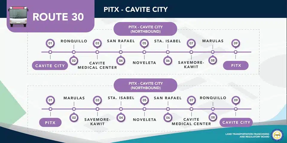 City Bus Route 30-PITX - Cavite City - PHBus Tickets Ferry Online Booking