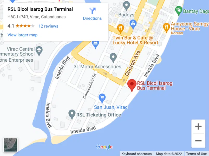 RSL Bus Online Booking | Schedules | Bus to Virac | Bus to Sorsogon