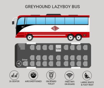 DLTB Greyound | Lazy Boy | Seating Layout